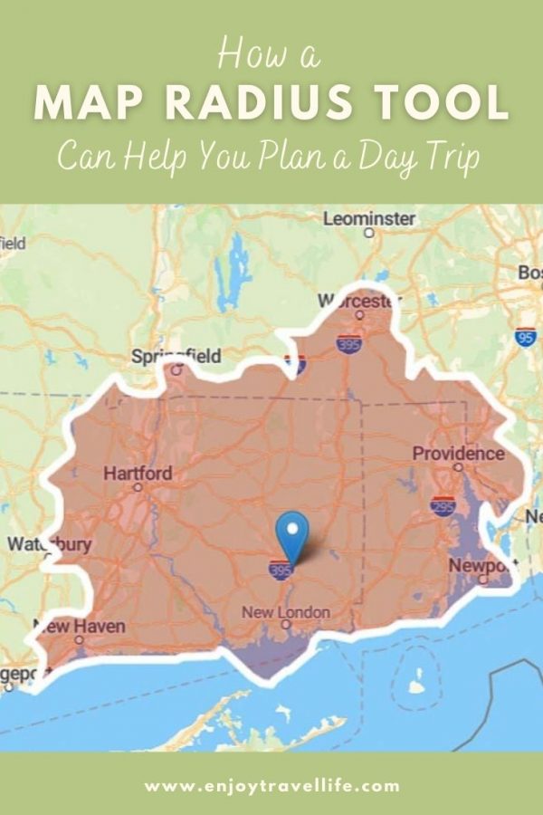 Simple Driving Radius Map Helps to Plan an Amazing Day Trip