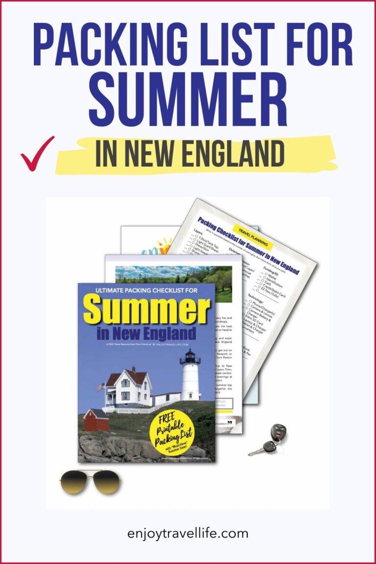 Summer in New England Packing Checklist [Printable]